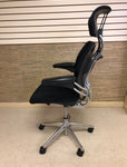Humanscale Freedom Executive Chair with Headrest: Polished Aluminum ...